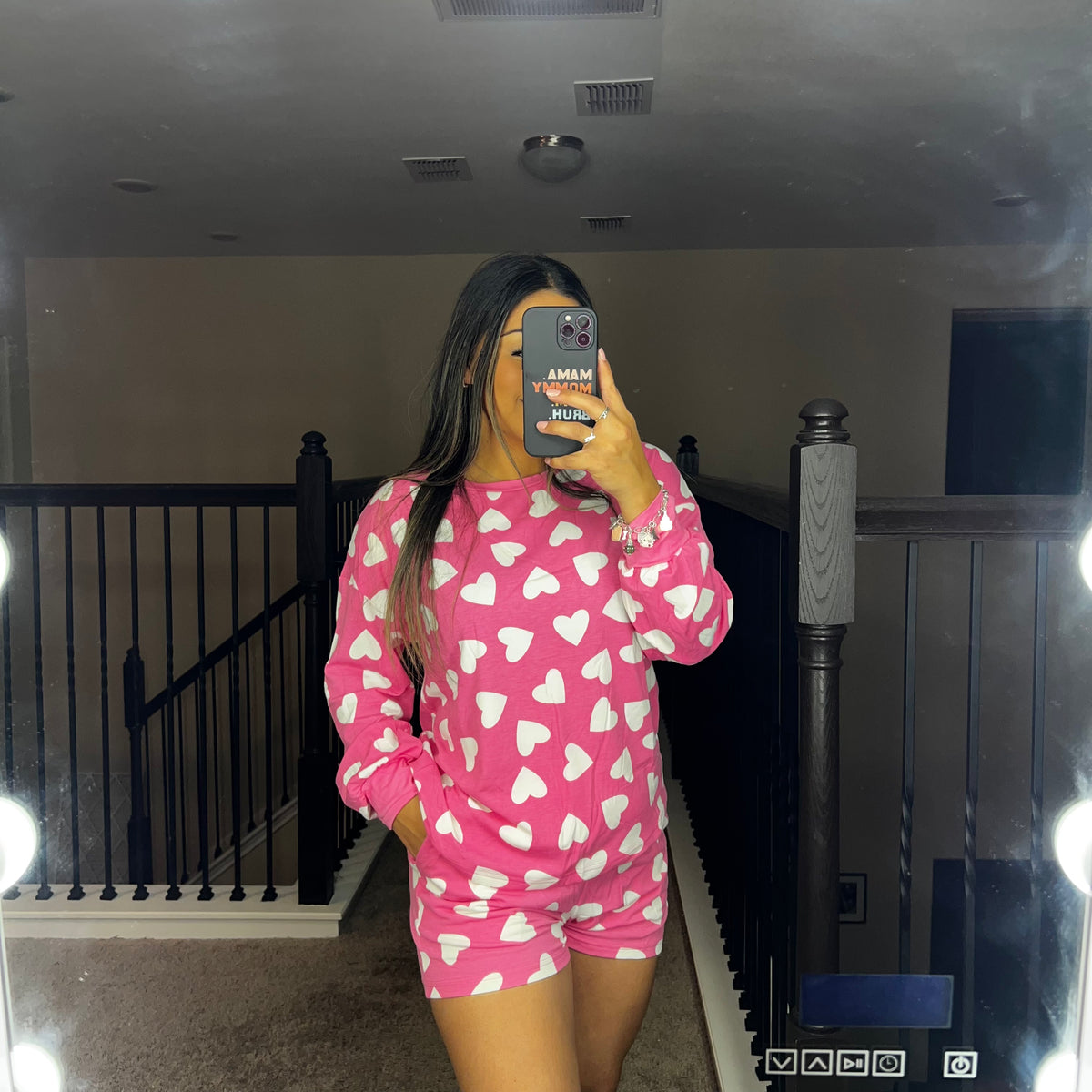 Pink Heart Pajama Set – Shop Makeup By Jess